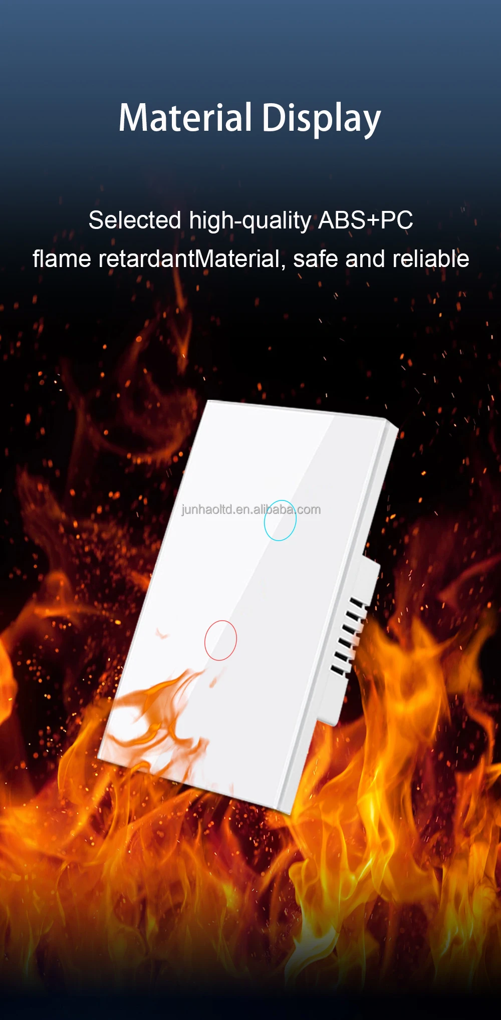Tuya Wifi Smart Wall Light Switch No Neutral Universal Remote Control