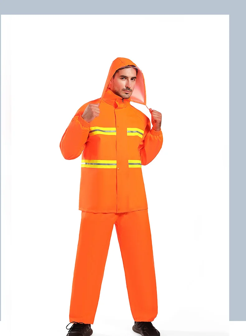 High Quality Waterproof Thick Double Layer Raincoat Split Adult ...