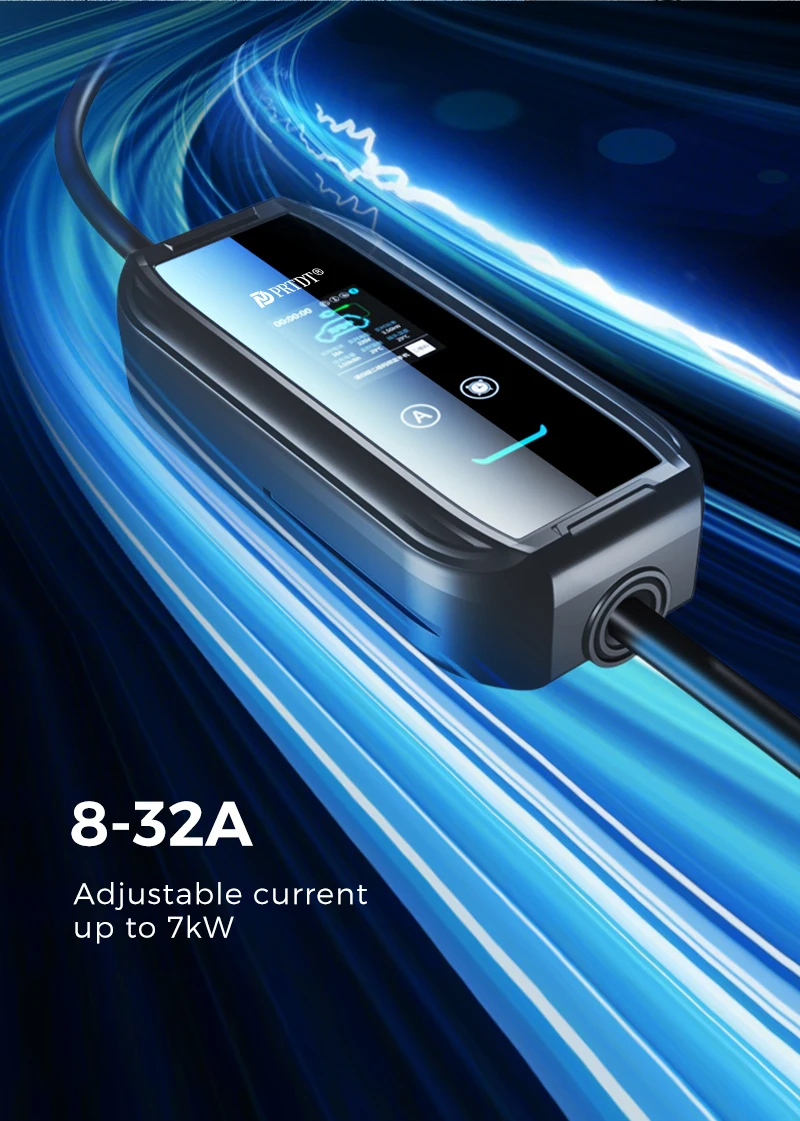 PRTDT Portable EV Charger - Fast, Reliable, and Efficient
