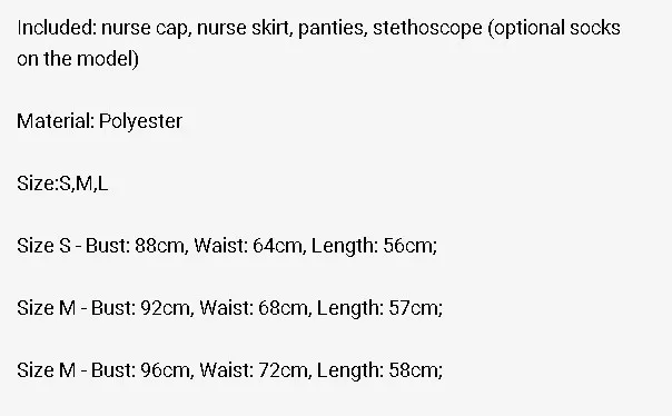Sexy Nurse Costume Cosplay Lingerie Nurse Uniform Ladies Hot Erotic Costumes Dress Women