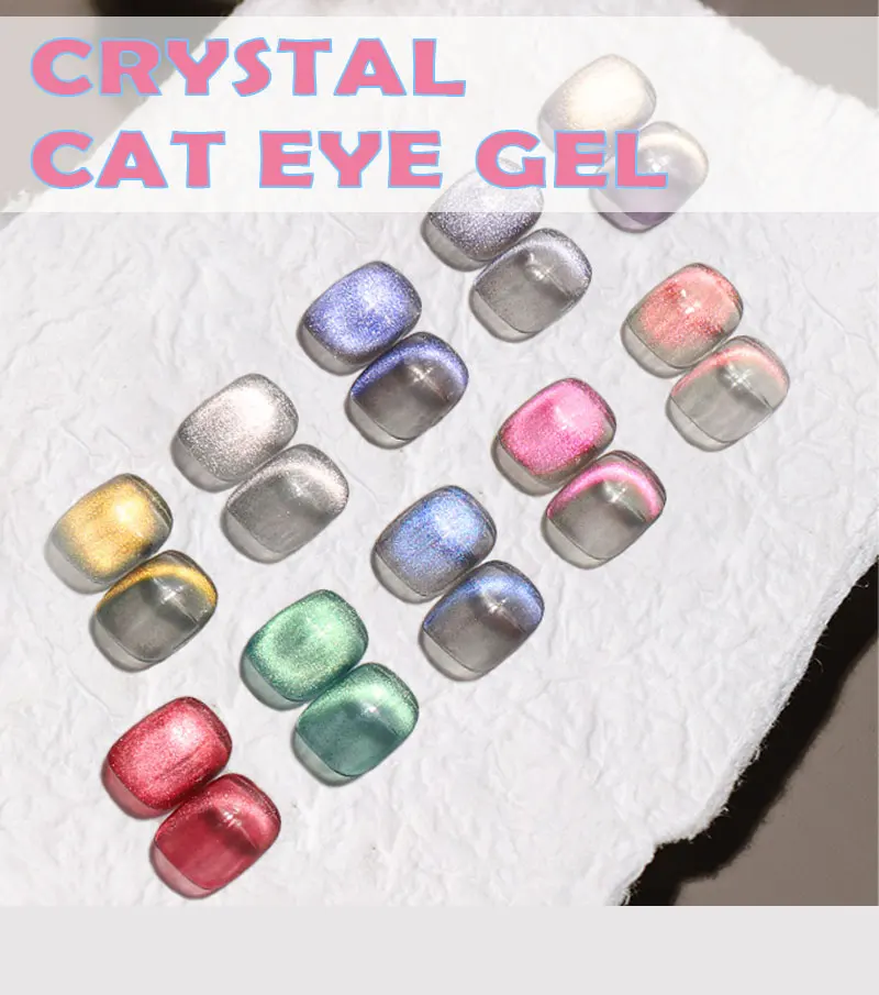 Hs Newest 15ml Cat Eye Gel Polish Custom Logo Soak Off Uv Led Colorful ...