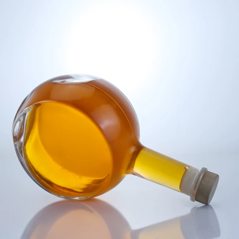 Botella de licor de vidrio transparente con forma de campana, 500ml ...
