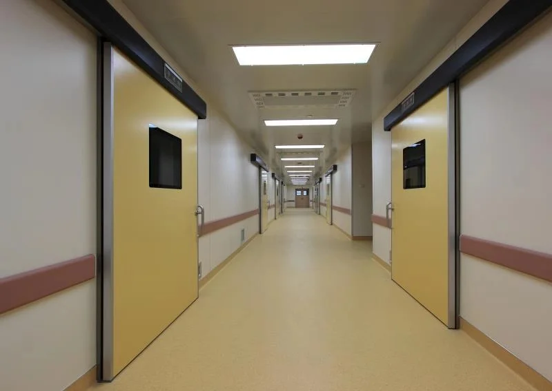 Hospital Hermetic Steel Doors for ICU & Operating Theaters