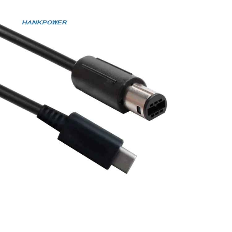 For Gamecube USB-C Controller Cord for Nintendo Gamecube to Type-C Black Game Accessories Cable ...