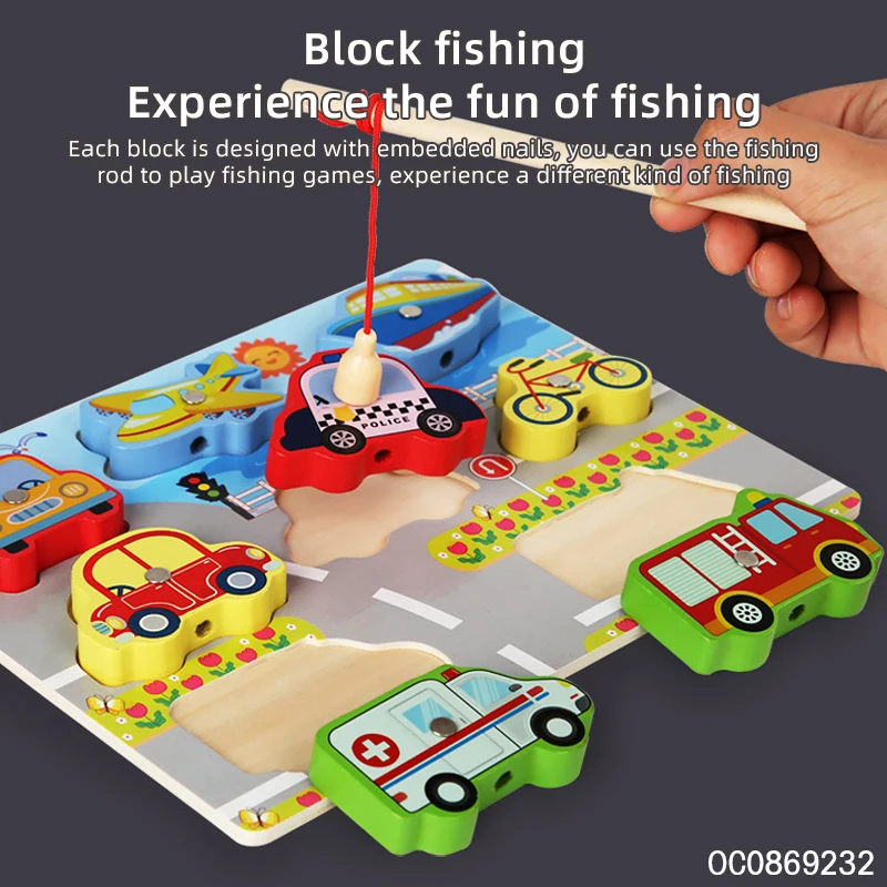 Wooden Magnetic Fishing Puzzle Game Development Gifts Kid's Early ...