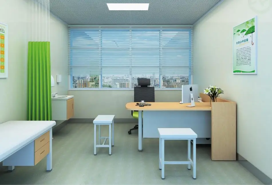 Modern Hospital Doctor Desk - Customizable & Contemporary