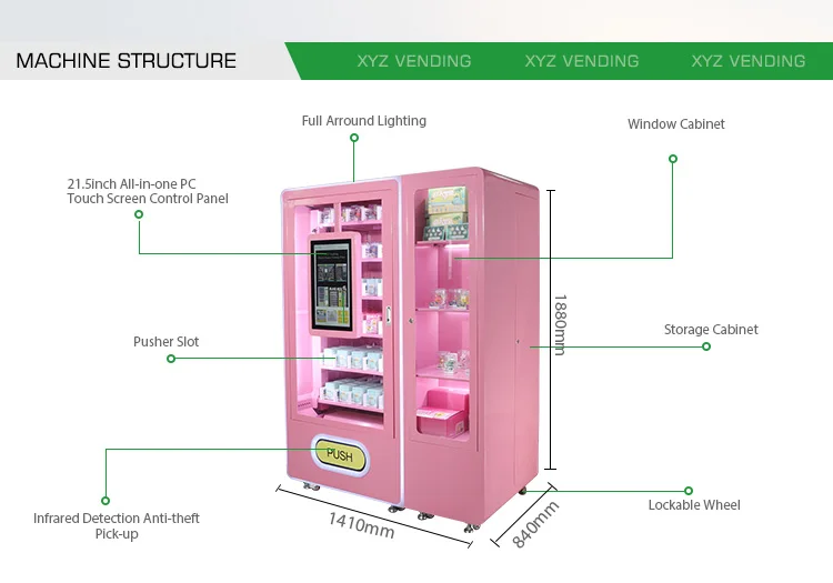 XYZ Gift/toy Pusher Touch Screen Vending Machine - 21.5 Inch