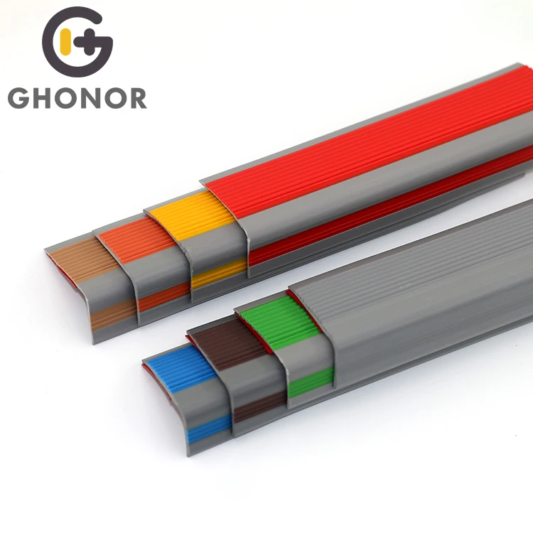 L Shape Plastic Rounded PVC Stair Edge Nosing - Antislip