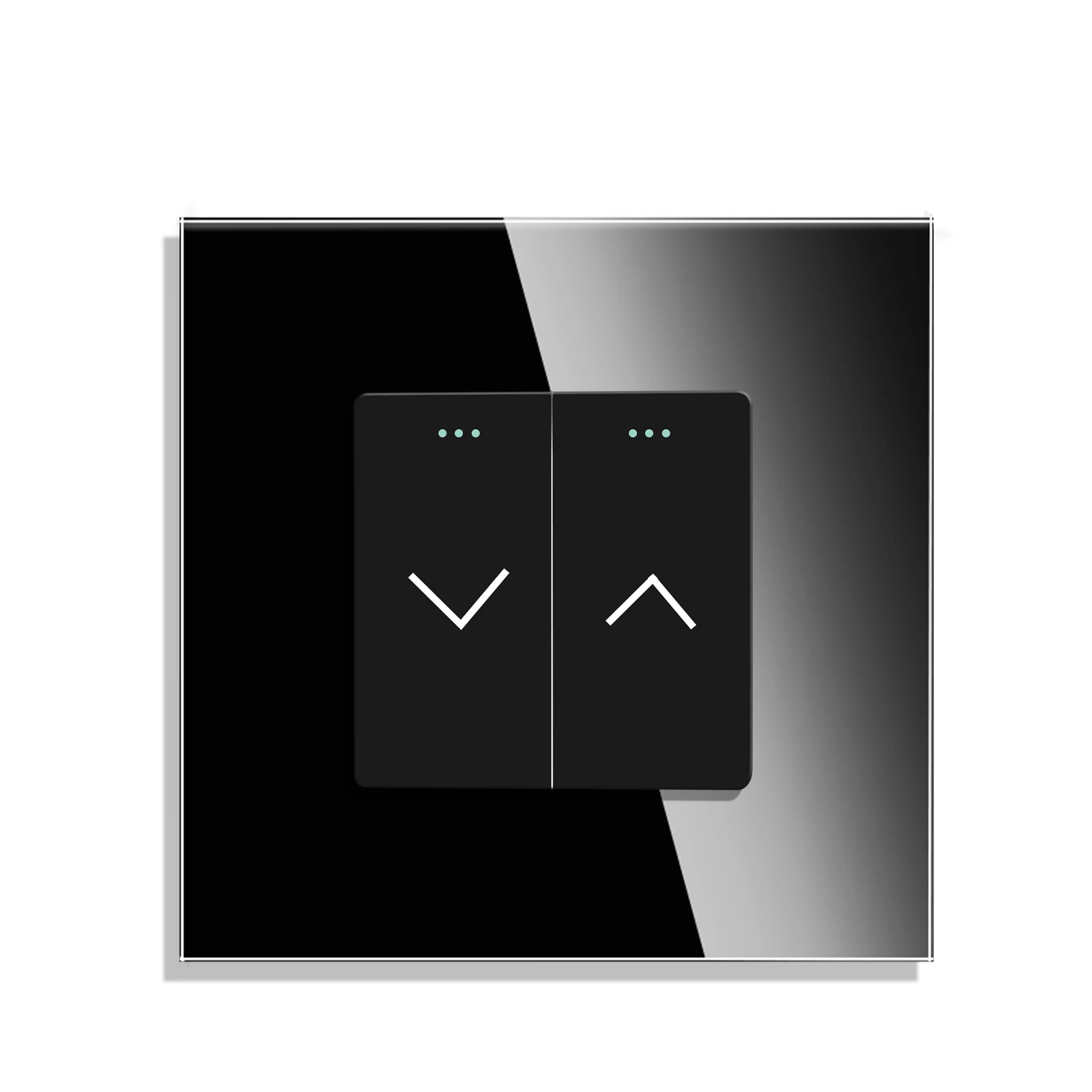 Bingoelec Roller Curtain Switch With Indicator Light Glass Touch Panel ...