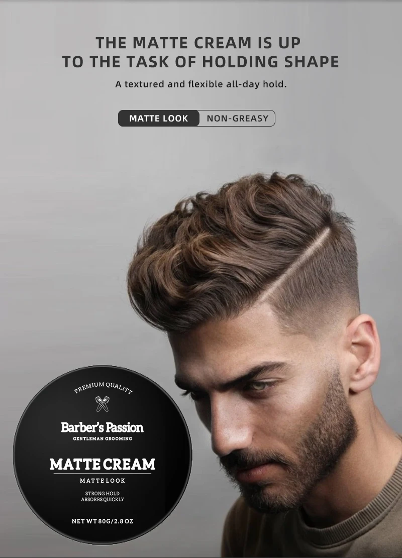 Hair Matt Cream - All Natural, Sulfate-Free Styling Paste