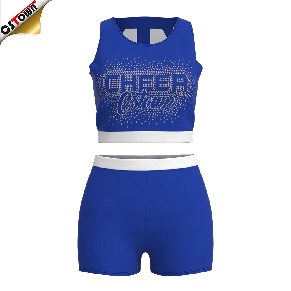 Low Moq Custom Design Sublimation Cheerleading Uniform Shorts Youth ...