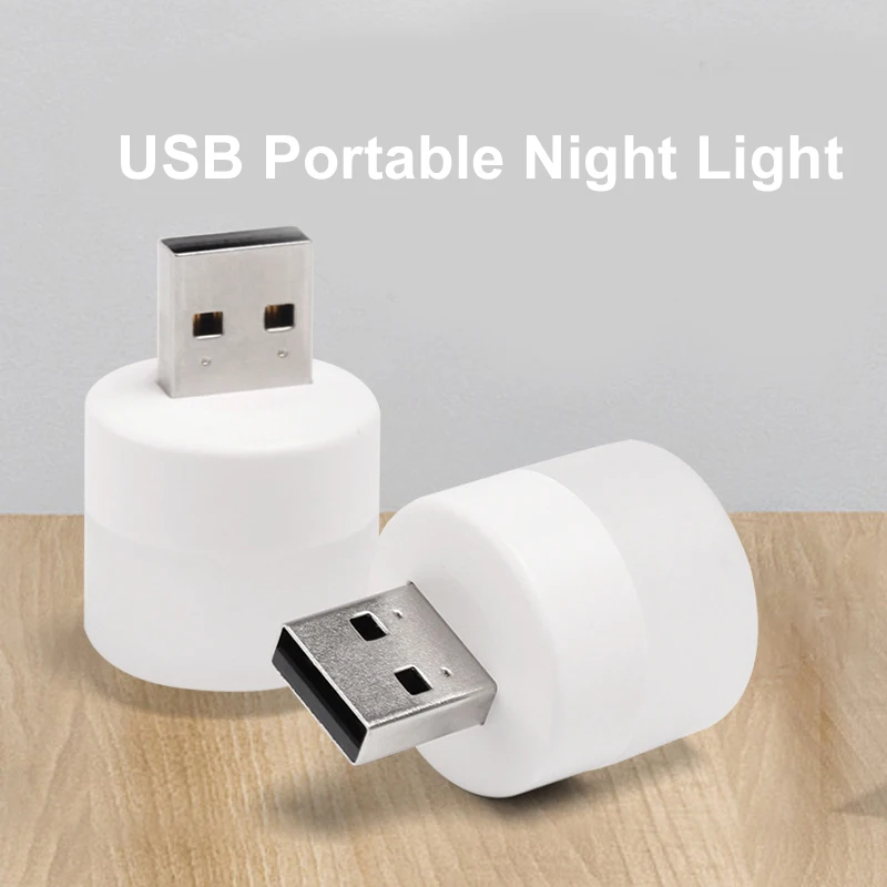 Hamis Mini White Warm White Plug-in Usb 5v Led Portable Mini Led Bulb ...