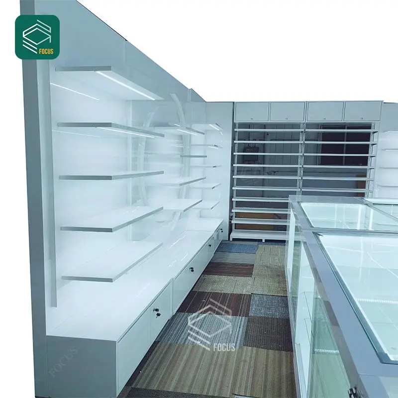 Custom Store Display Racks Glass Wall Stand Hookah Cigarette ...