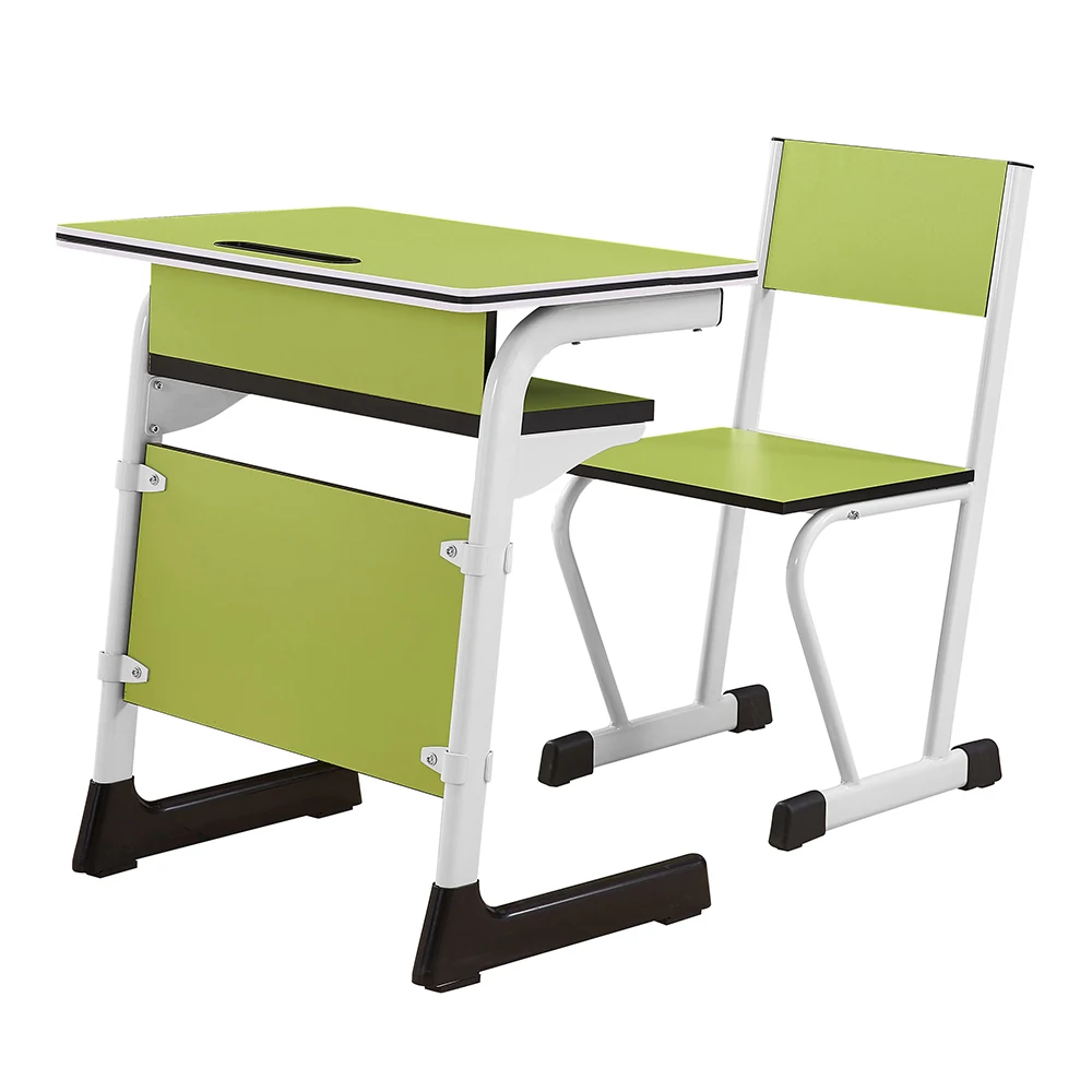Classroom School Desk Metal Wooden School Chair With Desk Set School ...