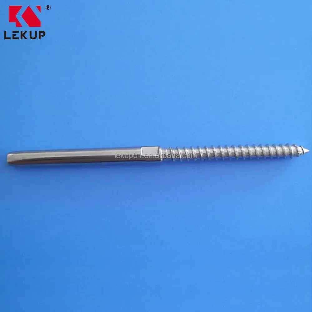 Left and Right Threaded Rod Screws Stainless Steel Lag Screw Straight ...