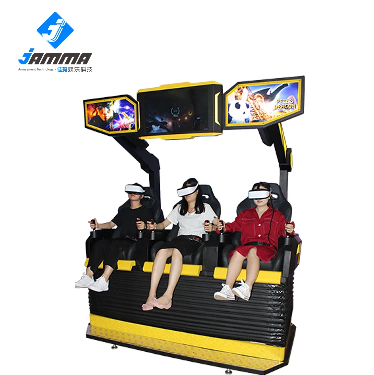 다 좌석 3 플레이어 9D VR 영화관 가상 현실 게임 유원지 5D 게임 기계| Alibaba.com