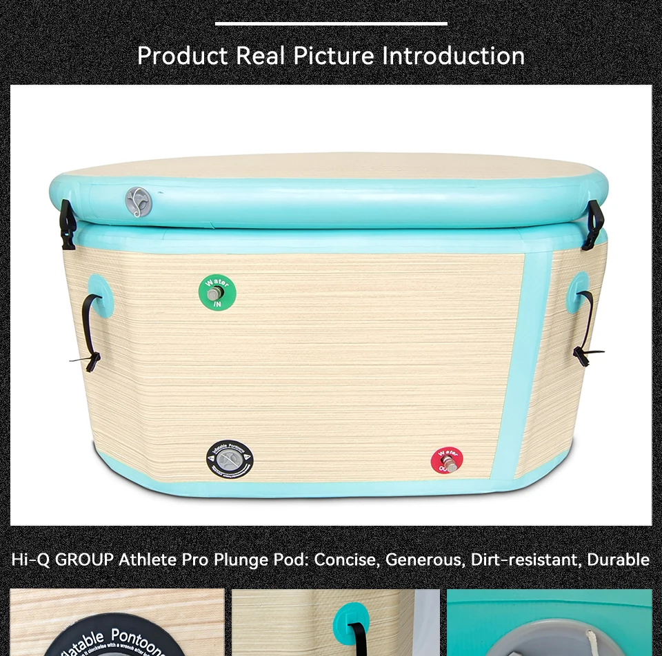 Ice Bath Tub - HI-QGROUP Inflatable Pool for Sport Recovery