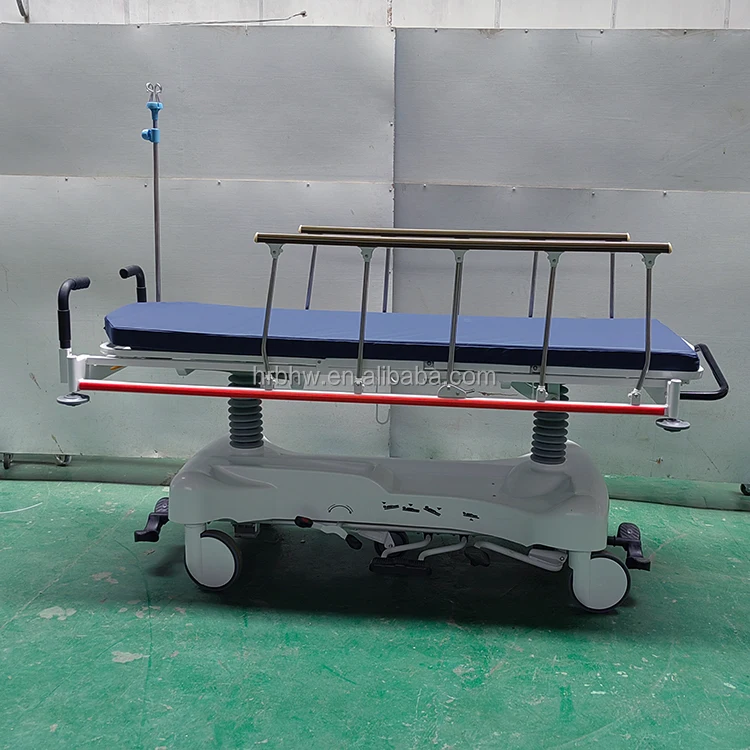 Emergency Room Abs Material Adjustable Height Stretcher Hospital Bed ...