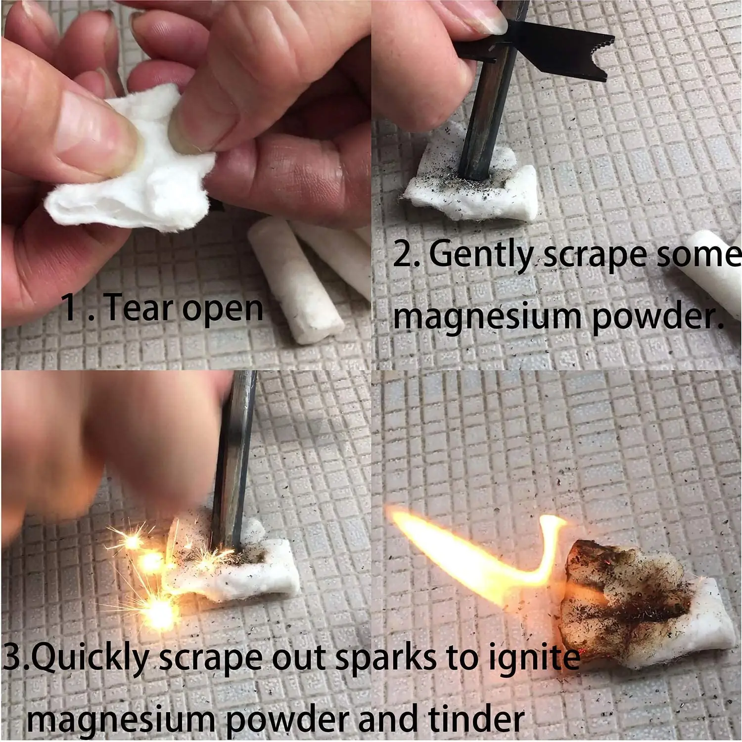 Camping BBQ Grill Fireplace Wood & Pellet Stove Fiber Tinder ...