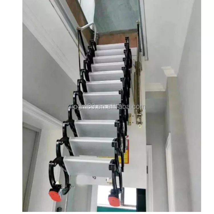 Automatic Electric Telescopic Folded Ladder Stairs - Buy Remote ...