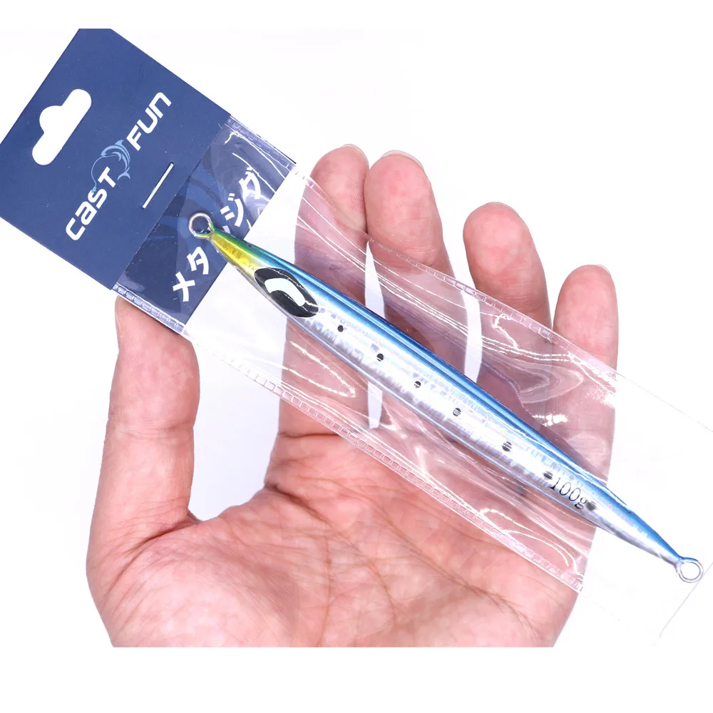 Jigging Pro Fishing 120g 160g Metal Flicker Jig Vertical Jigging Lure ...