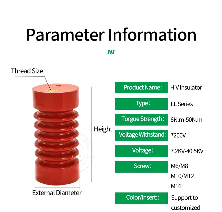 High Voltage Insulators - EL-24 Epoxy Resin Busbar Support