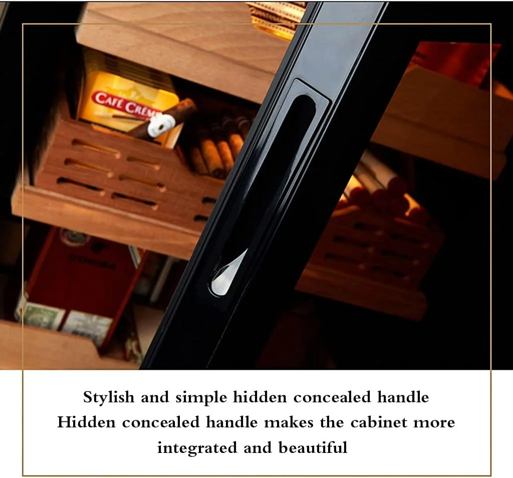 DIY Cigar Humidor - Spanish Cedar Wood Cabinet with Glass Door ...