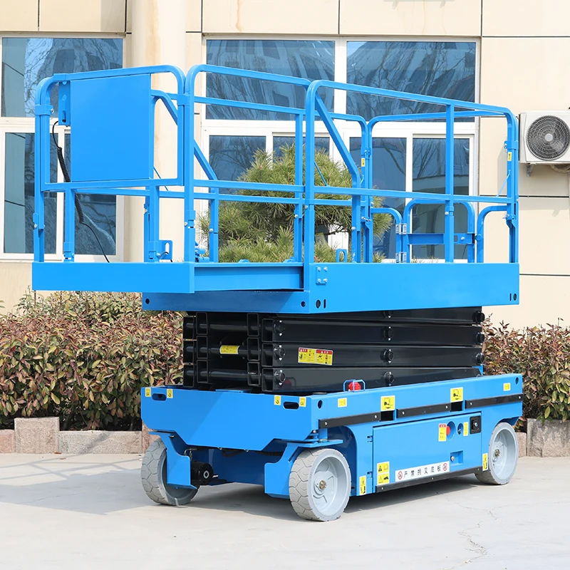 JCPROTECH Manlift Platform Scissor Lift Battery Powered Lift Electric ...