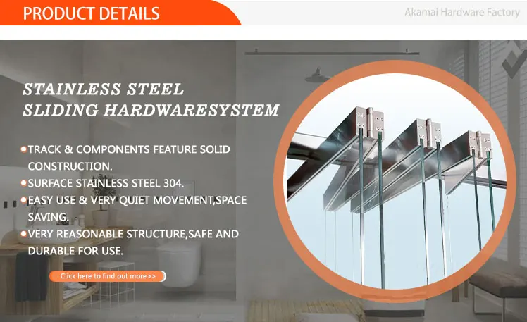 IKMA Bi-Fold Coplanar Sliding System - Frameless Doors