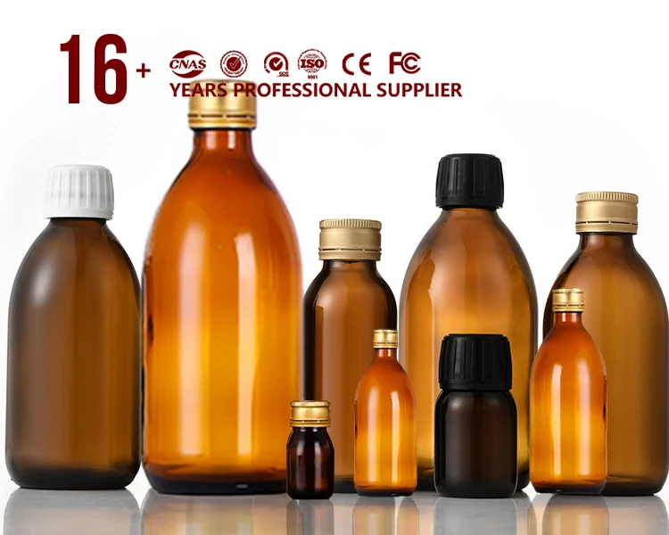 In Stock Amber Glass Din28mm Glass Medicine Bottle With Tamper Screw ...