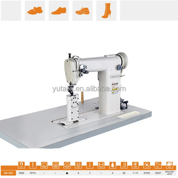 YUTAI 820 Post Bed Double Needle Shoe Leather Sewing Machine