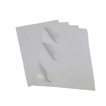 Custom Logo A4 Paper Pre-cut Blank White 3pieces Self Adhesive Matte ...