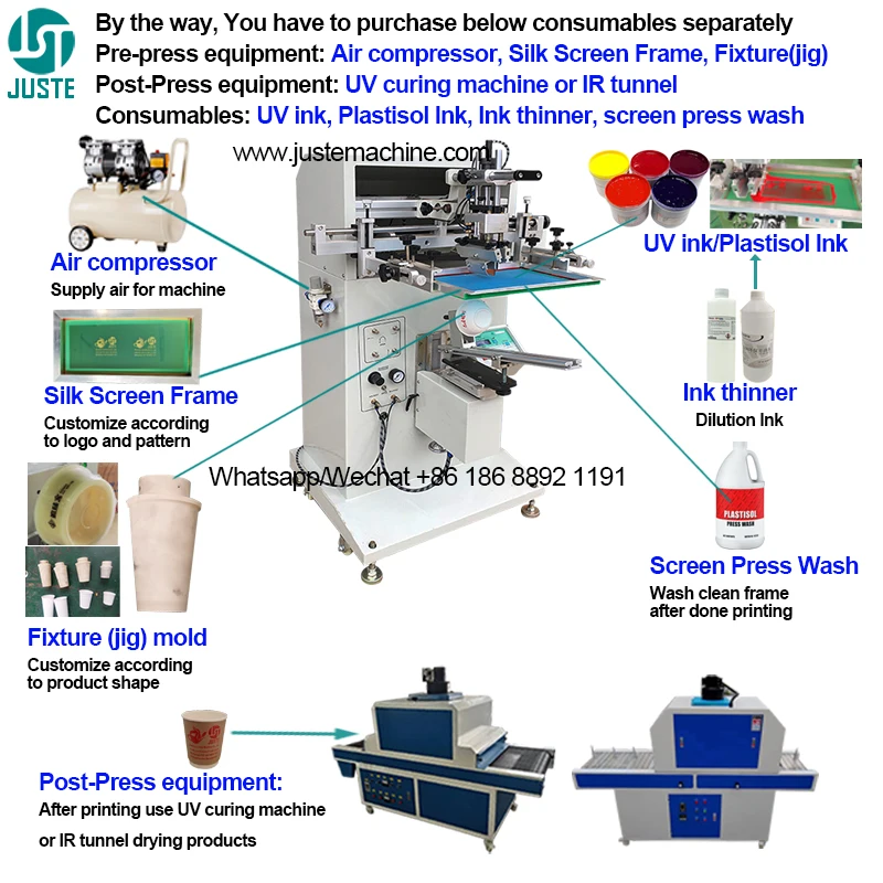 Electric Semi Auto Smart Screen Printer Commercial Automated Silk ...