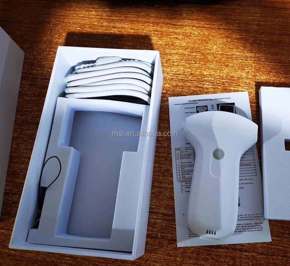 128 Elements Handheld Ultrasound Doppler/waterproof Wireless Ultrasound ...