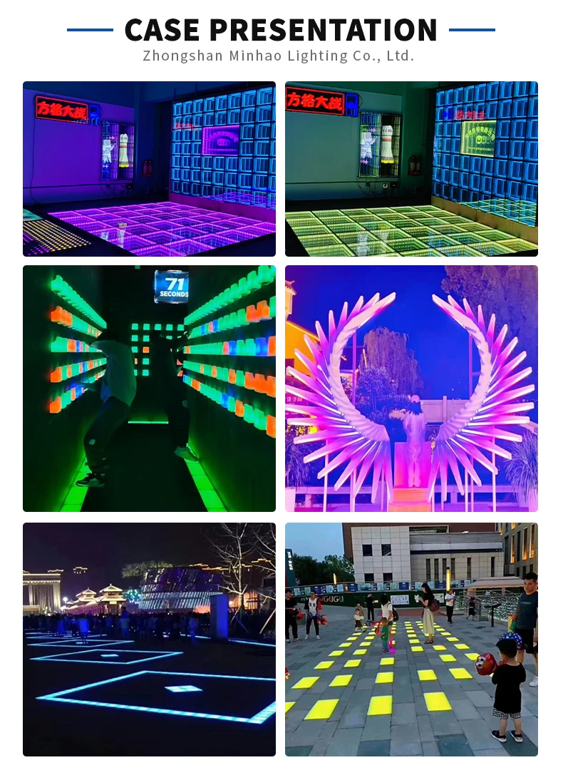 MOKA 64 Pixels Video Night Club Disco Dmx Colorful Led Dance Floor ...