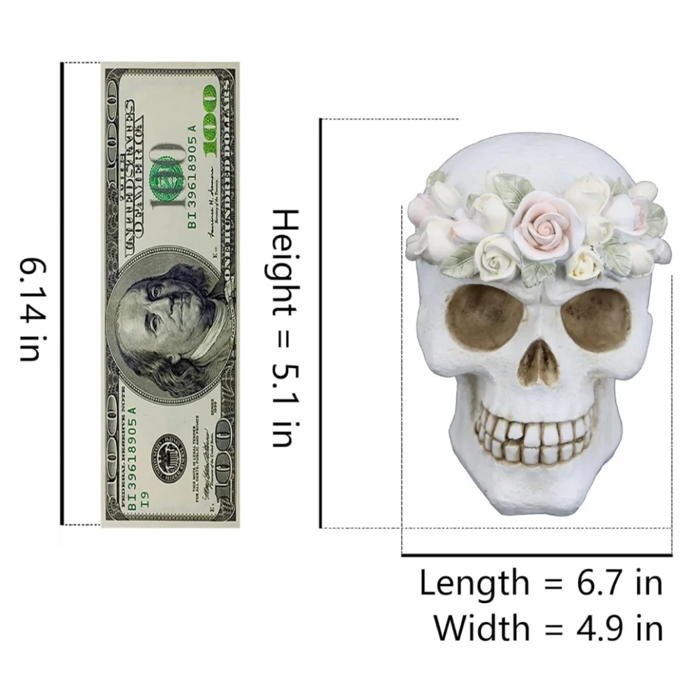Life Size Vintage Skull And Skeleton Decorations For Halloween ...