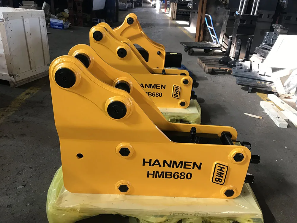 HMB680 Mini Excavator Post Driver - 53mm Chisel Hammer