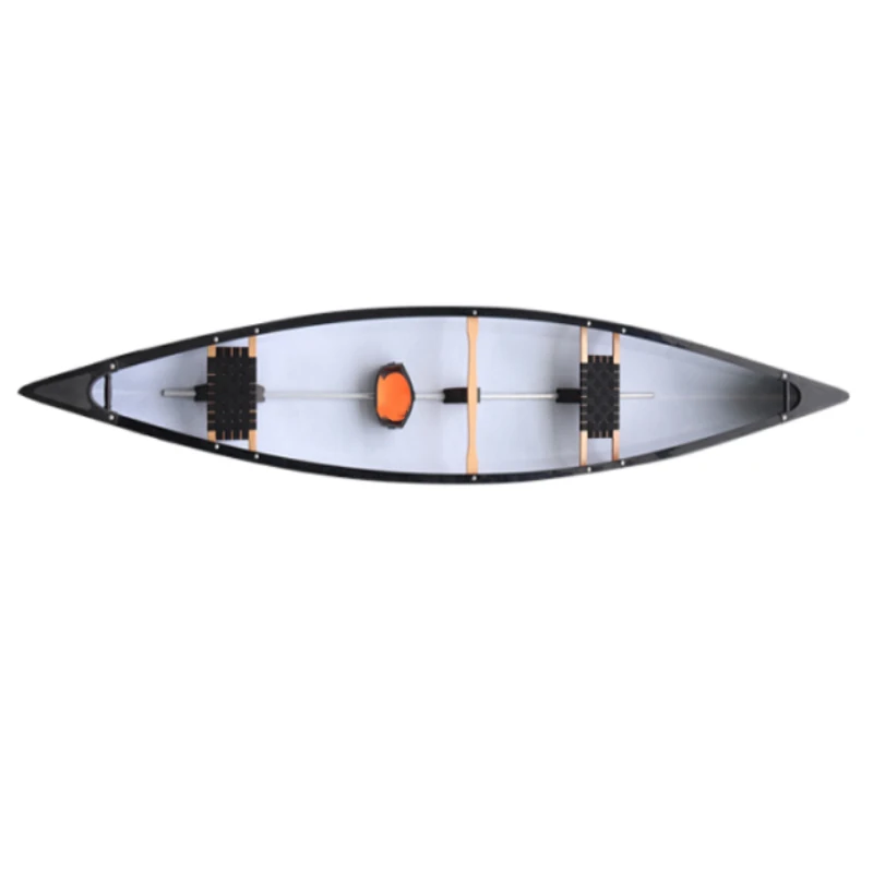 Roto-molded Canoe with Four Plastic Seats - Durable & Versatile