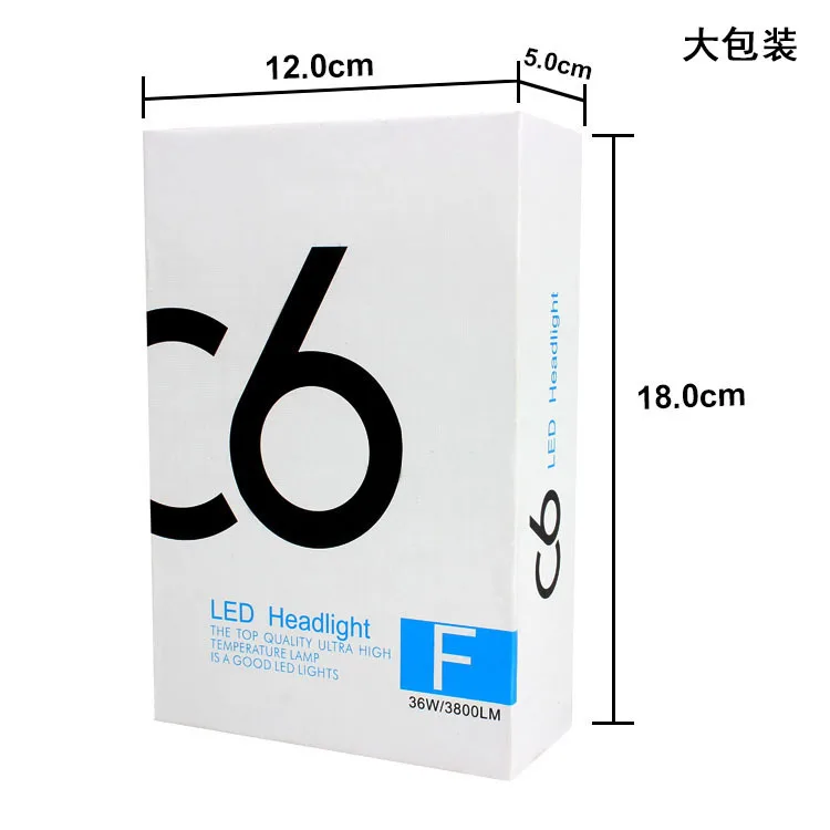 Yosovlamp Factory Price C6 Car Led Headlight 18w 36w 8000lm Super ...