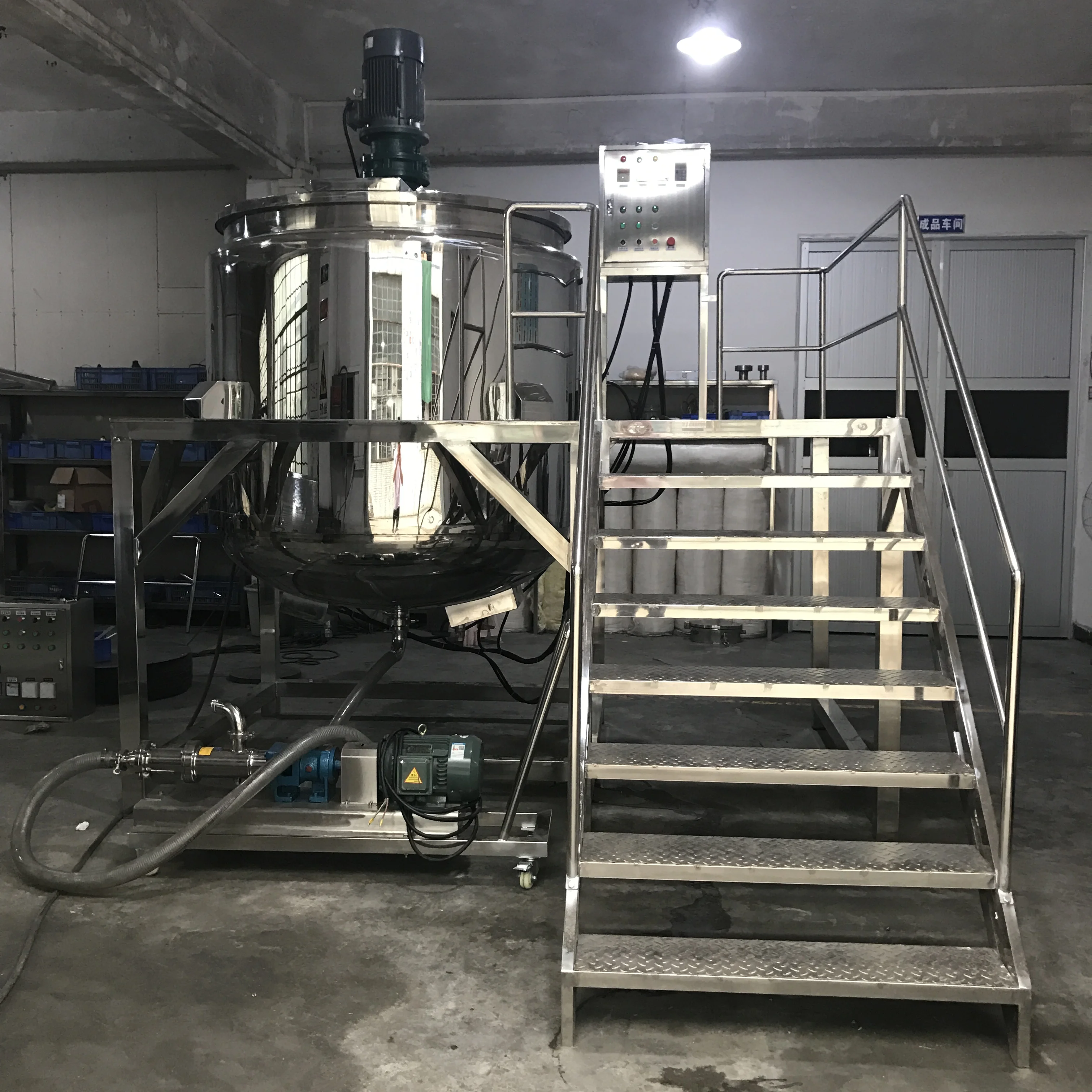 Chemical Mixing Equipment Homogenizer Mixer Liquid Soap Reactor Liquid ...