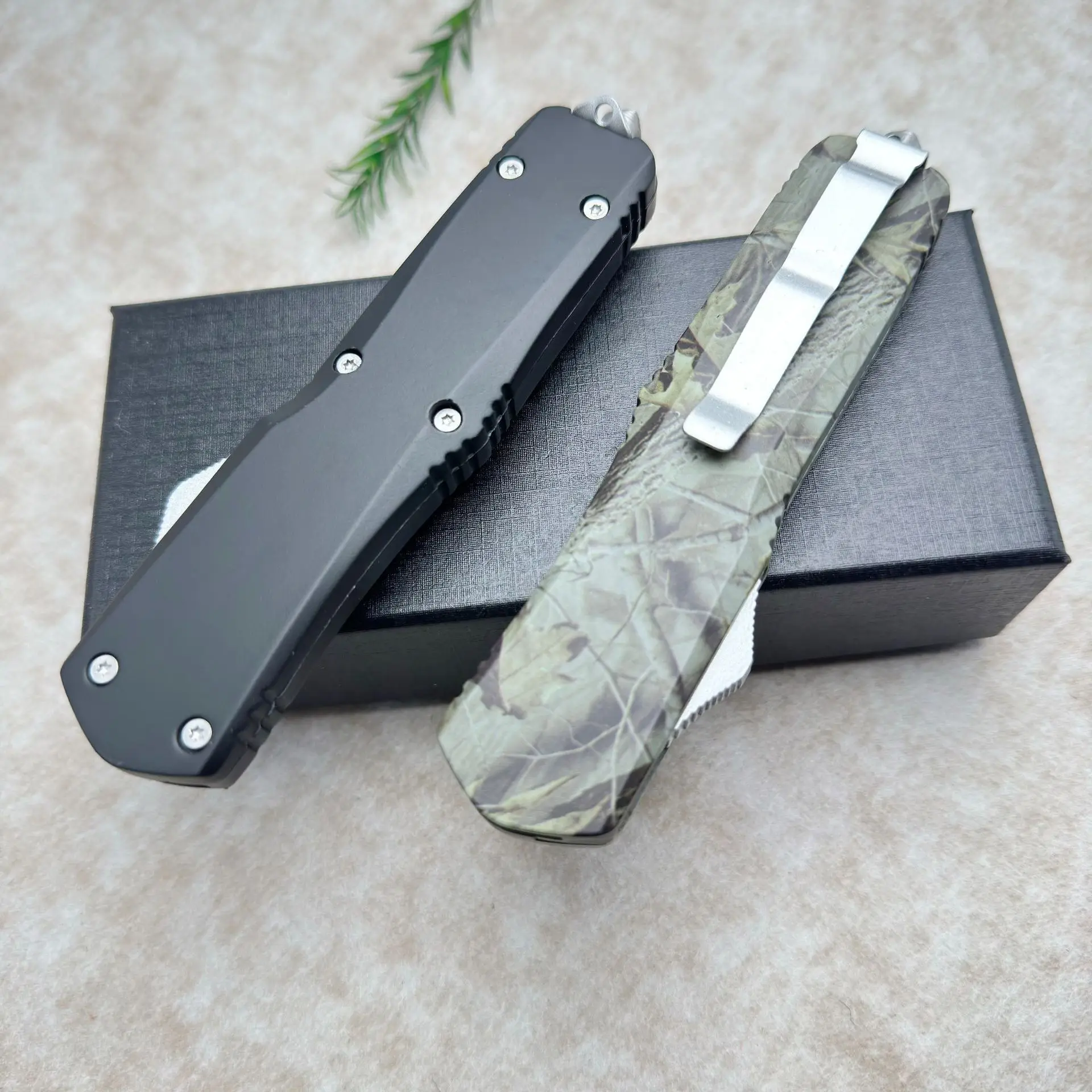 OTF Pocket Camping Self Defense Foldable Collapsible Knife