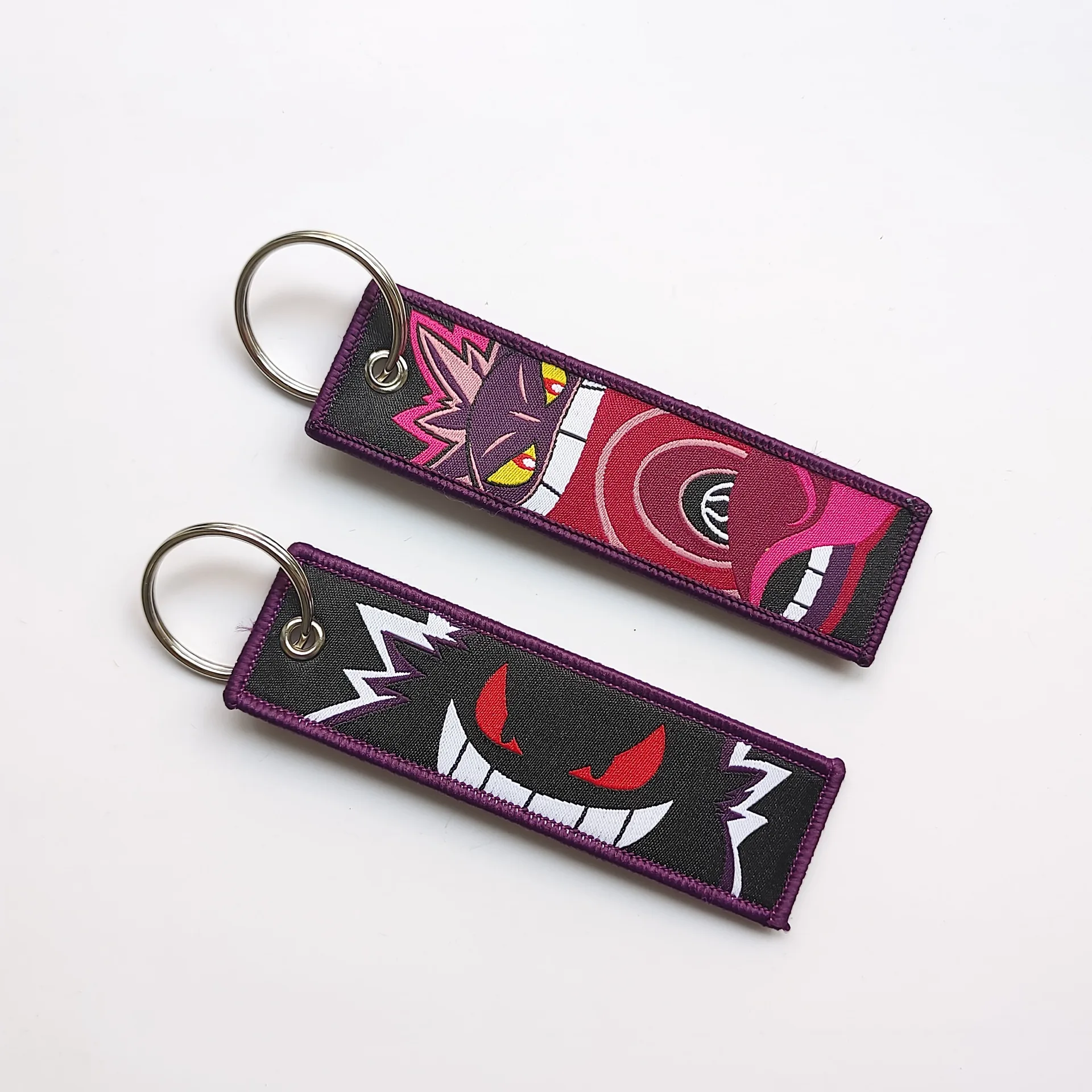 Japanese Anime Cool Embroidery Key Fobs Key Tag Motorcycles Cars ...