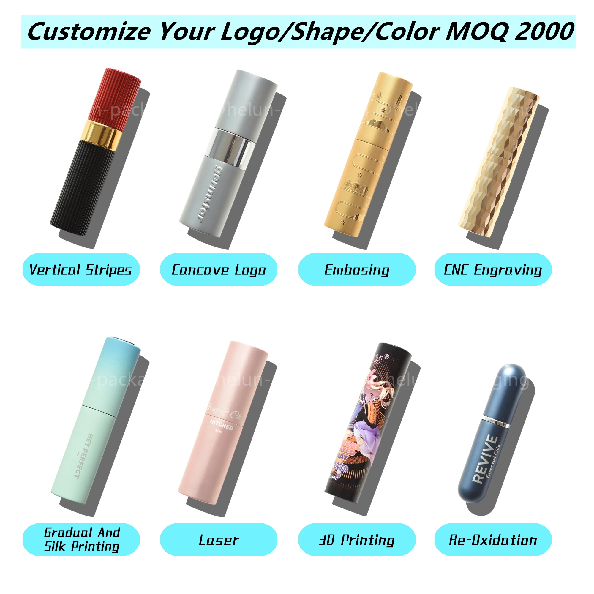 Helun Stock 10ml Portable Gold Black Matte Aluminum Perfume Decant