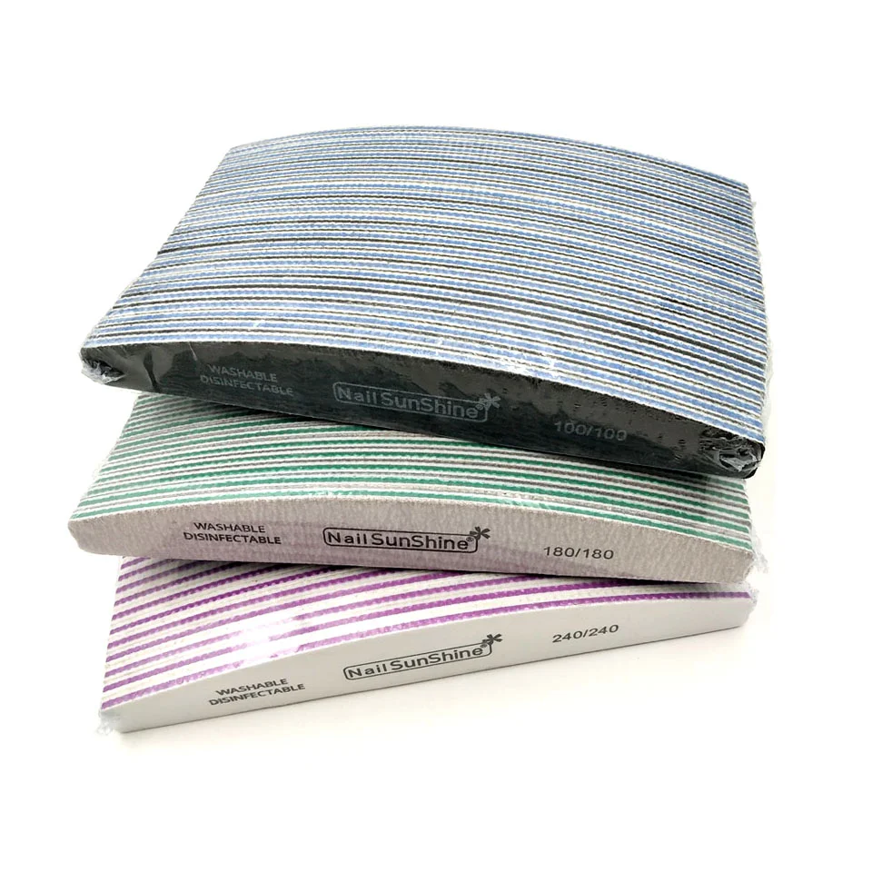 Custom Private Label Small Double Sides Sponge Nail File Square Shape ...