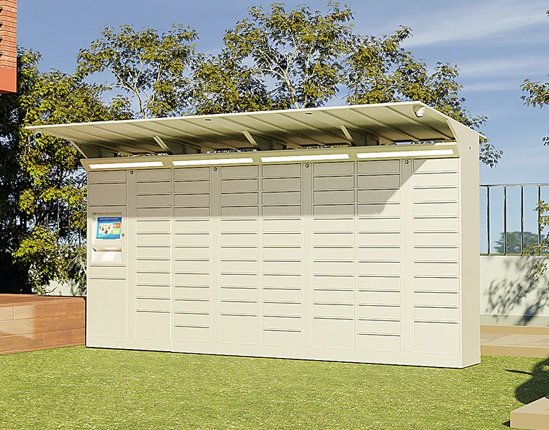 Outdoor Smart Locker - Durable 14-Door Parcel Solution