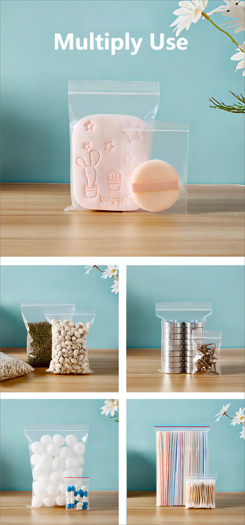 Grs Certificate En15343 Transparent Color Resealable Printed Pe Self ...