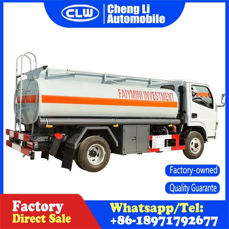 Dongfeng Mini Diesel Cooking Oil Tank 4x2 5000 Liters Fuel Transport ...