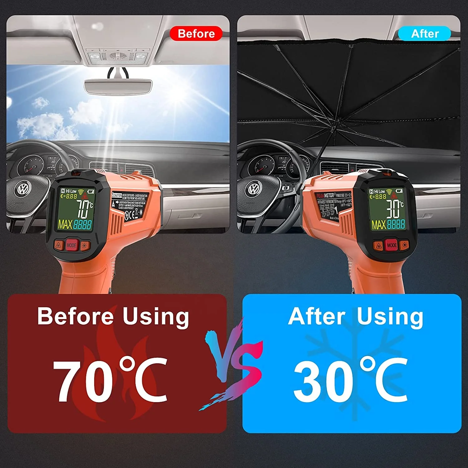 Front Window Interior Folding Car Windshield Sun Shade