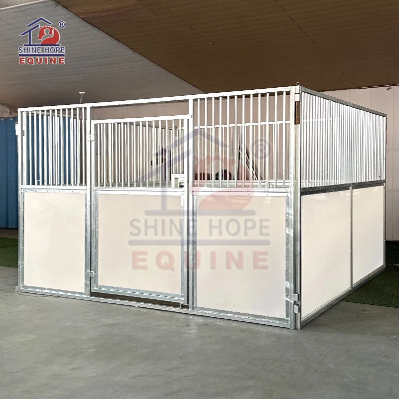Portable 12 Foot Horse Stalls - Movable Steel Horse Stables for Farms ...