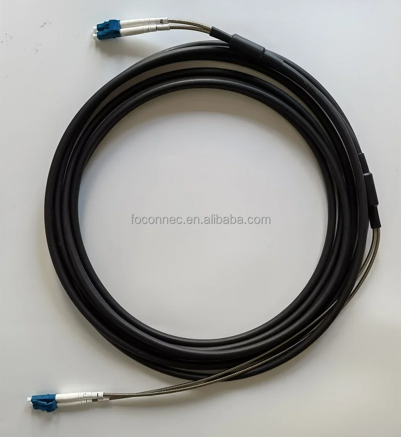 FTTA CPRI Armored Fiber Optic Patch Cable 2 Core Singlemode LC LC 30 ...